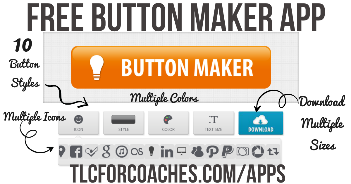 Free Button Maker App - TLC for Coaches